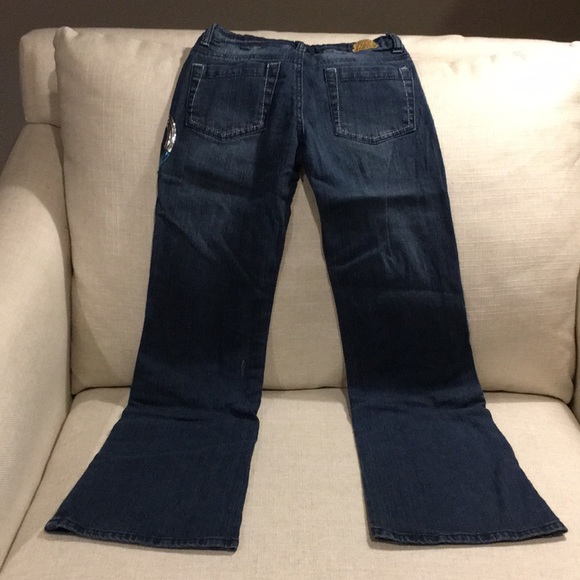 Imperial Star | Bottoms | Imperial Star Sequin Peace Sign Stretch Jean ...